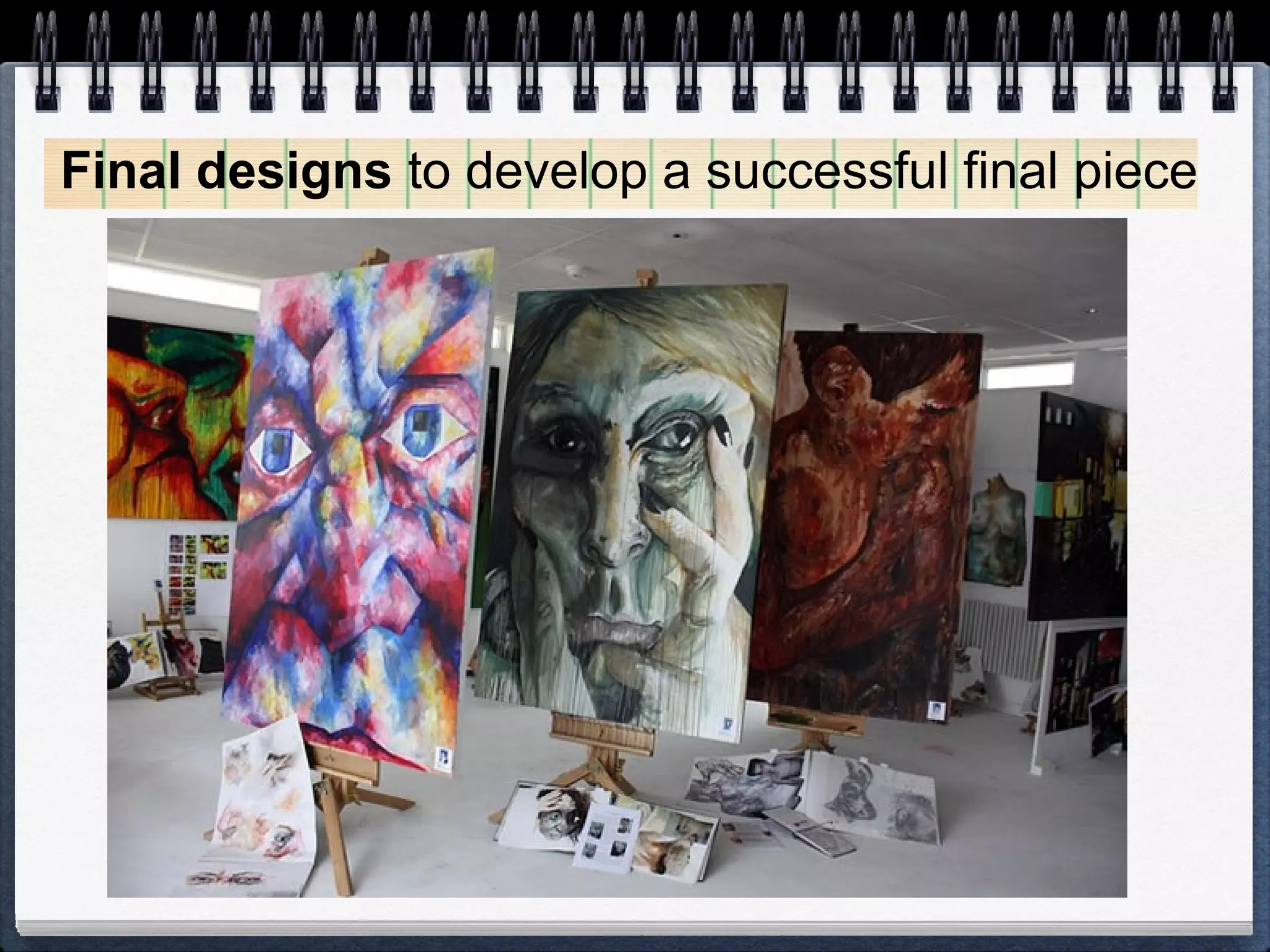 Final art exam designs | PPT