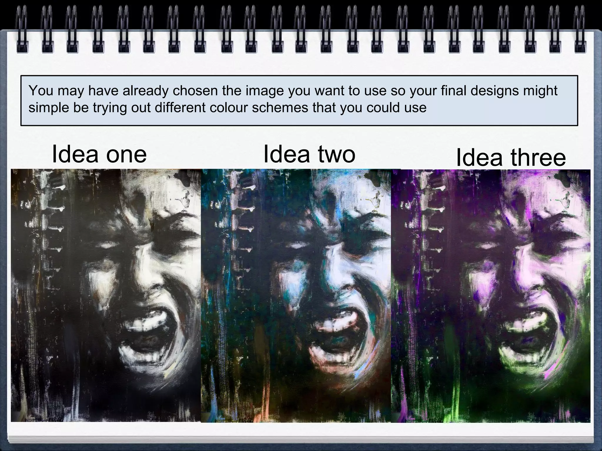 Final art exam designs | PPT