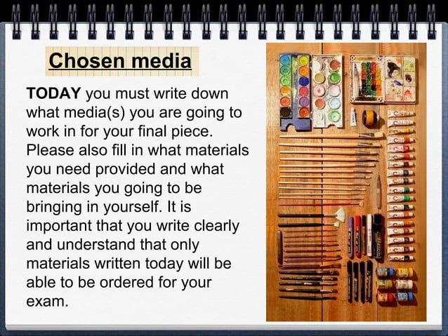 Final art exam designs | PPT