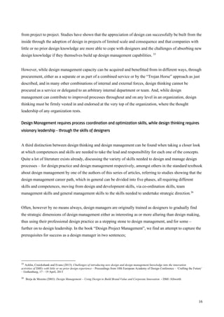 Design Management Excellence | PDF