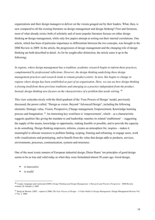 Design Management Excellence | PDF