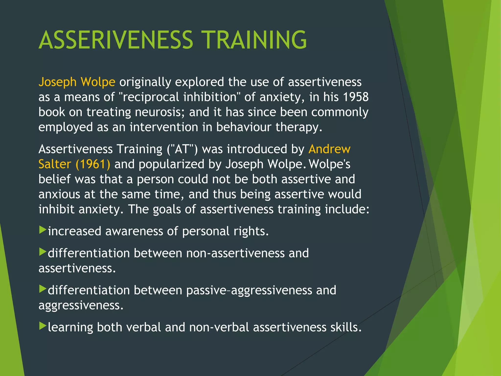 Assertiveness Training | PPT