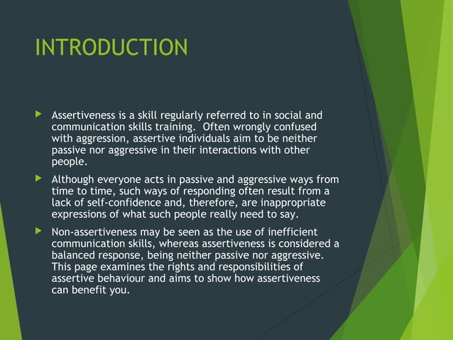 Assertiveness Training | PPT