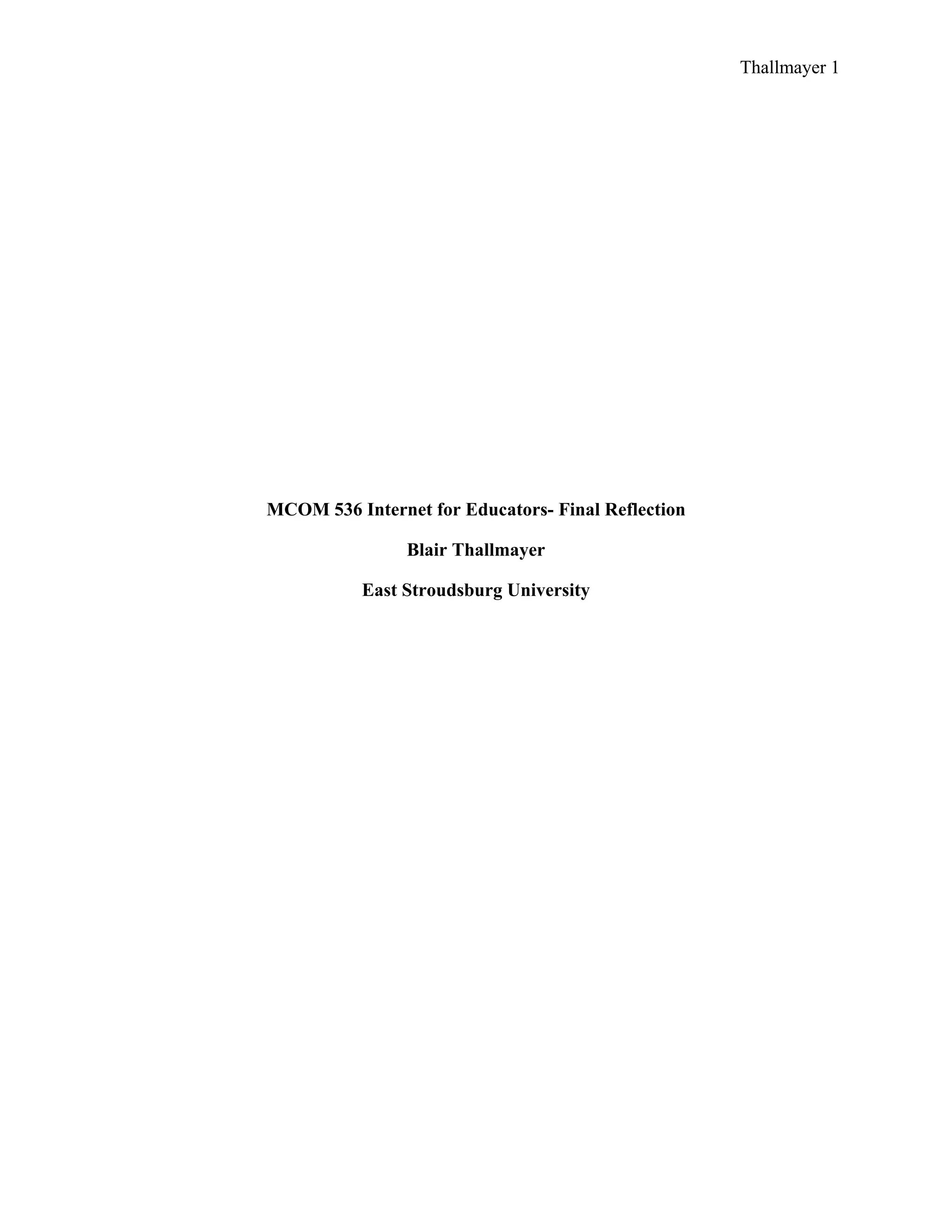 Final Assessment in MCOM 536 | PDF