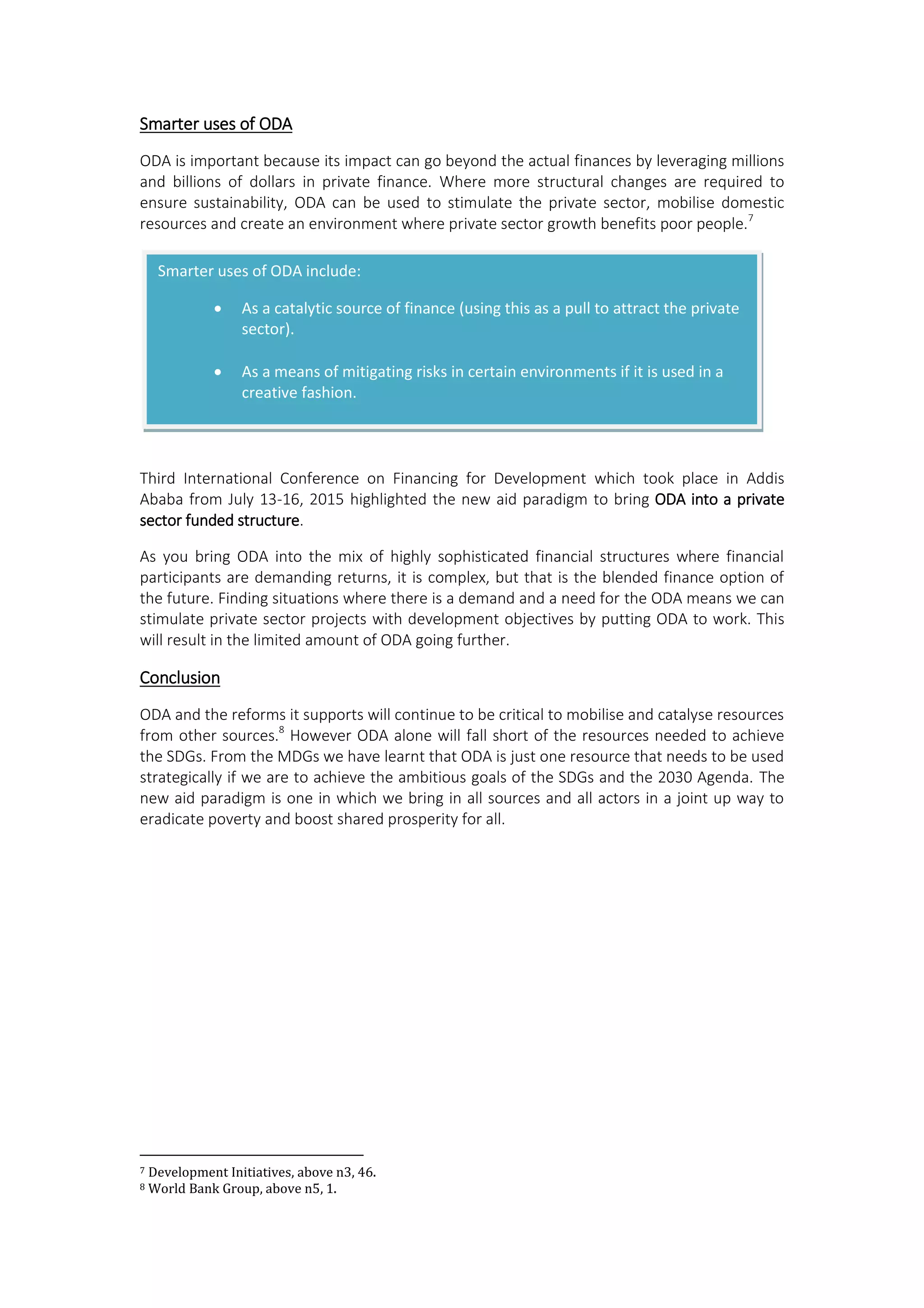 Official Development Assistance in a nutshell | PDF