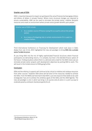 Official Development Assistance in a nutshell | PDF