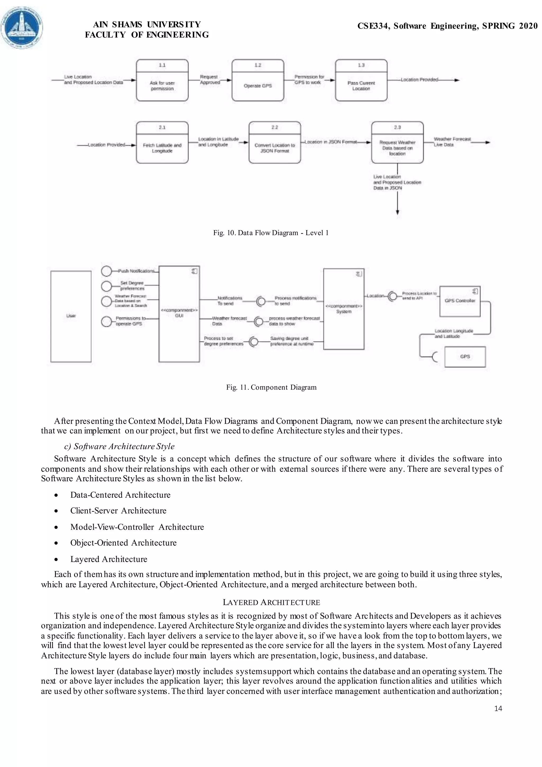 Software Engineering - The Making of a Weather Application | DOCX