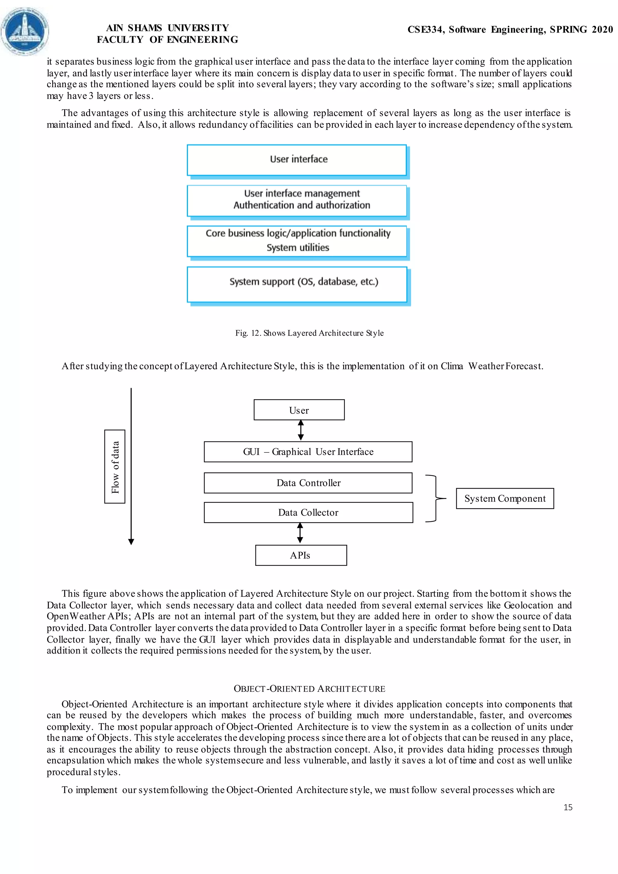 Software Engineering - The Making of a Weather Application | DOCX