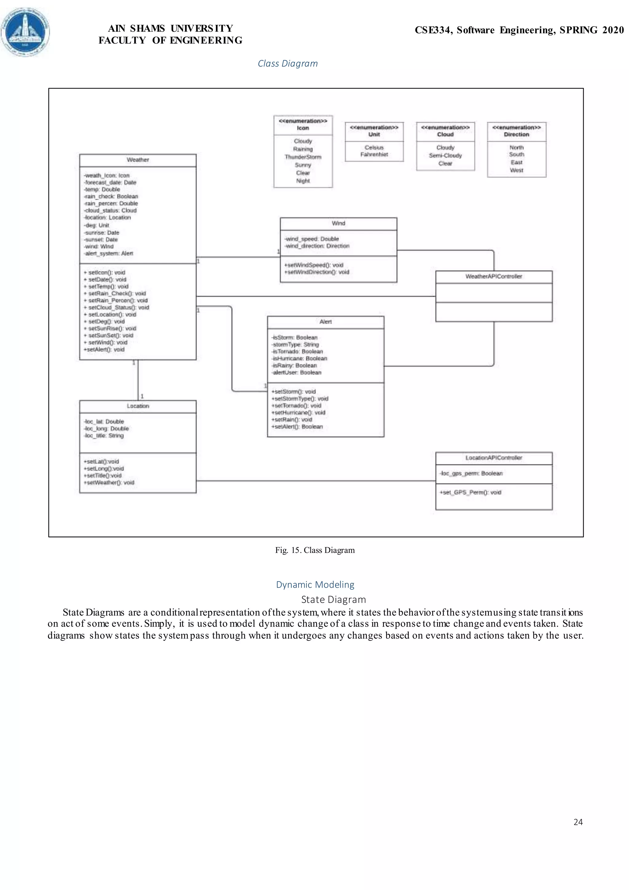 Software Engineering - The Making of a Weather Application | DOCX