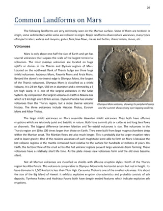 Geology of Mars | PDF | Geography | Science