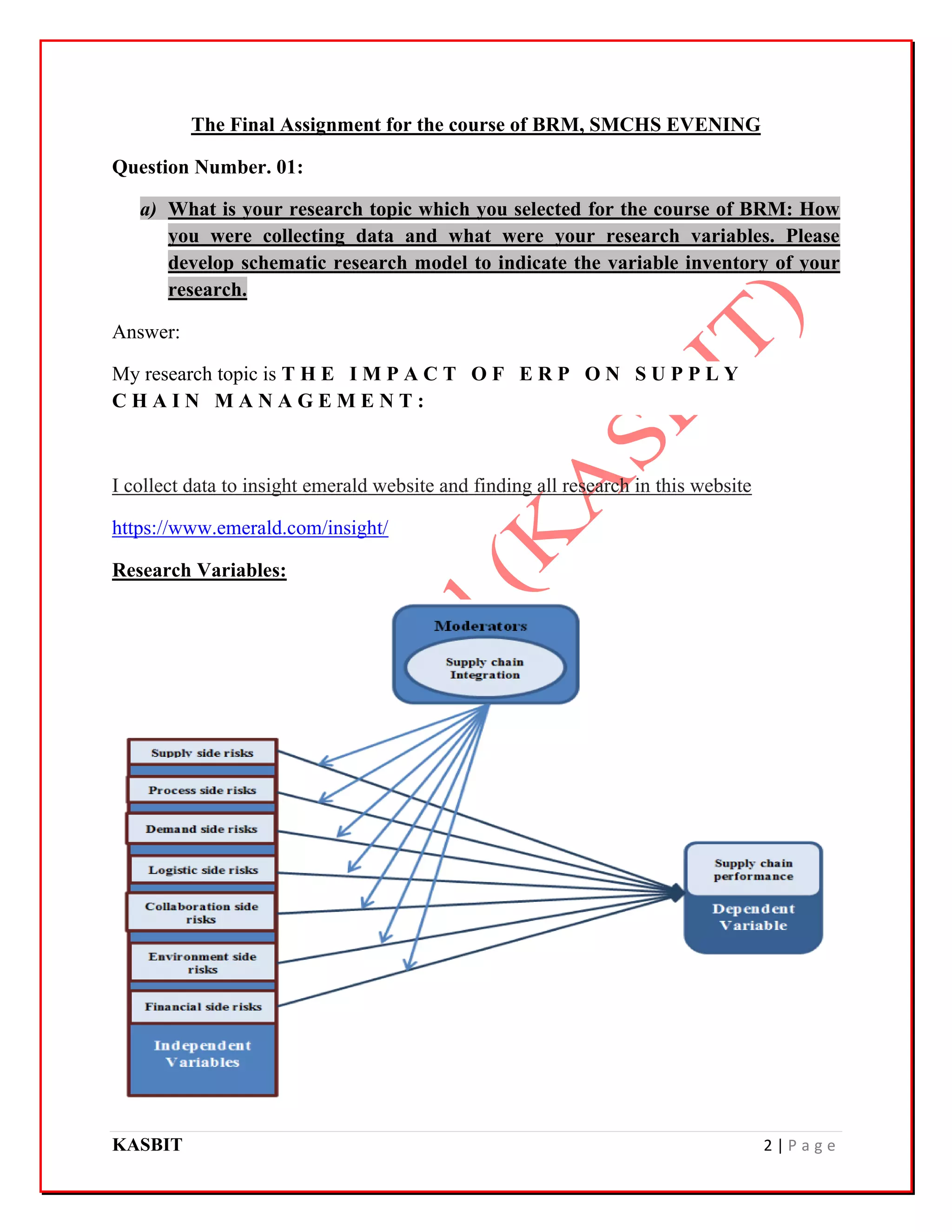 METHODS IN BUSINESS RESEARCH ASSIGNMENT | PDF
