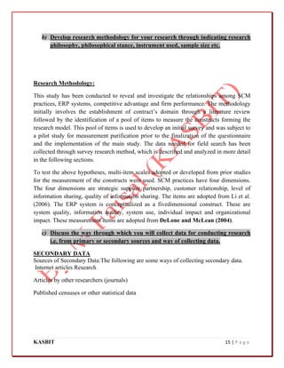 METHODS IN BUSINESS RESEARCH ASSIGNMENT | PDF