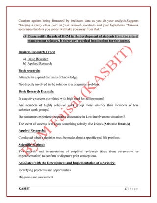 METHODS IN BUSINESS RESEARCH ASSIGNMENT | PDF