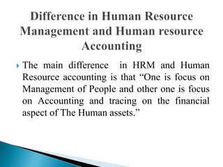 Concept og Human Resource Accounting | PPTX