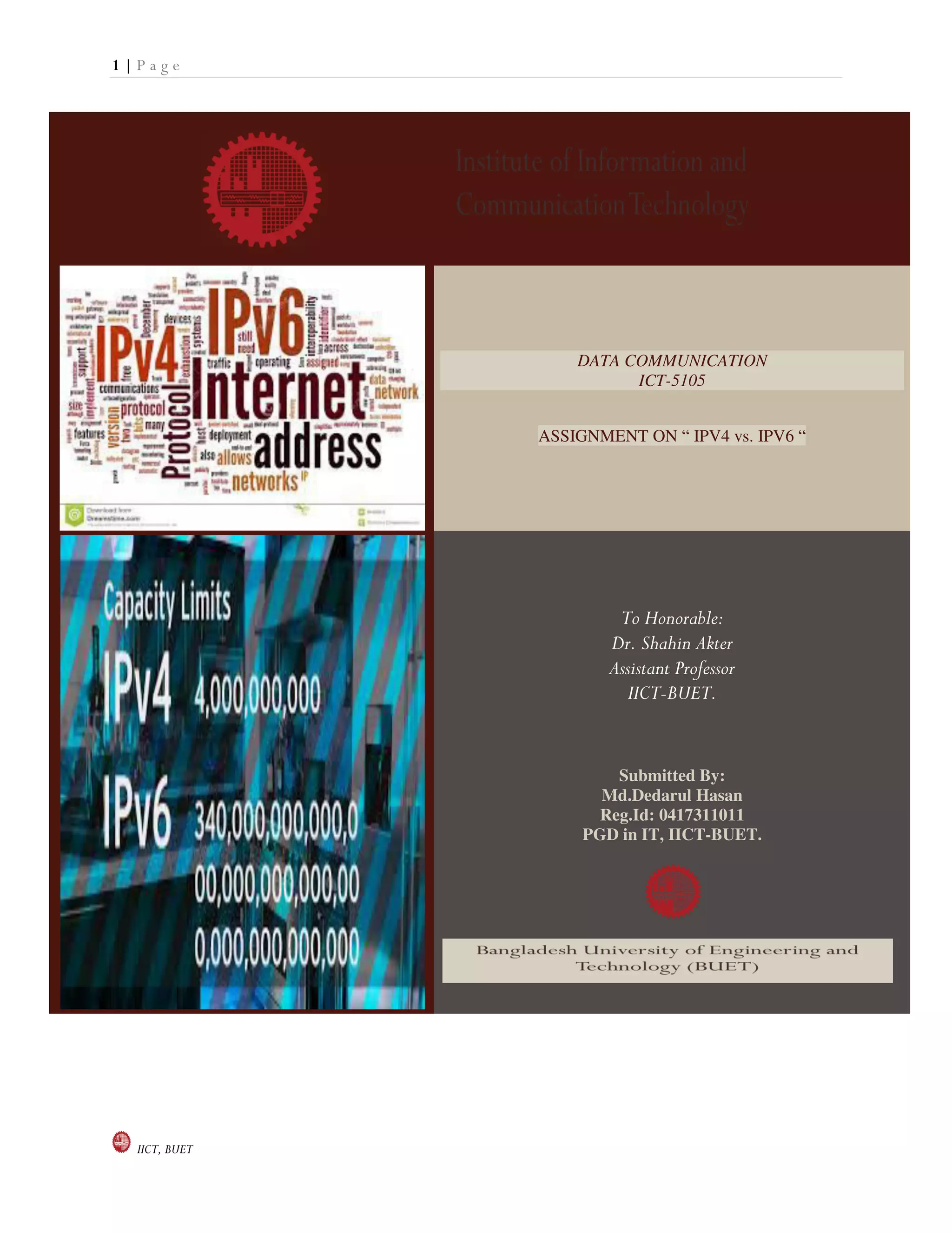 Final Assignment On IPv4 vs IPv6 | PDF