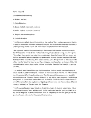 Final assure wednesday | RTF | Daycare and Pre-School | Parenting