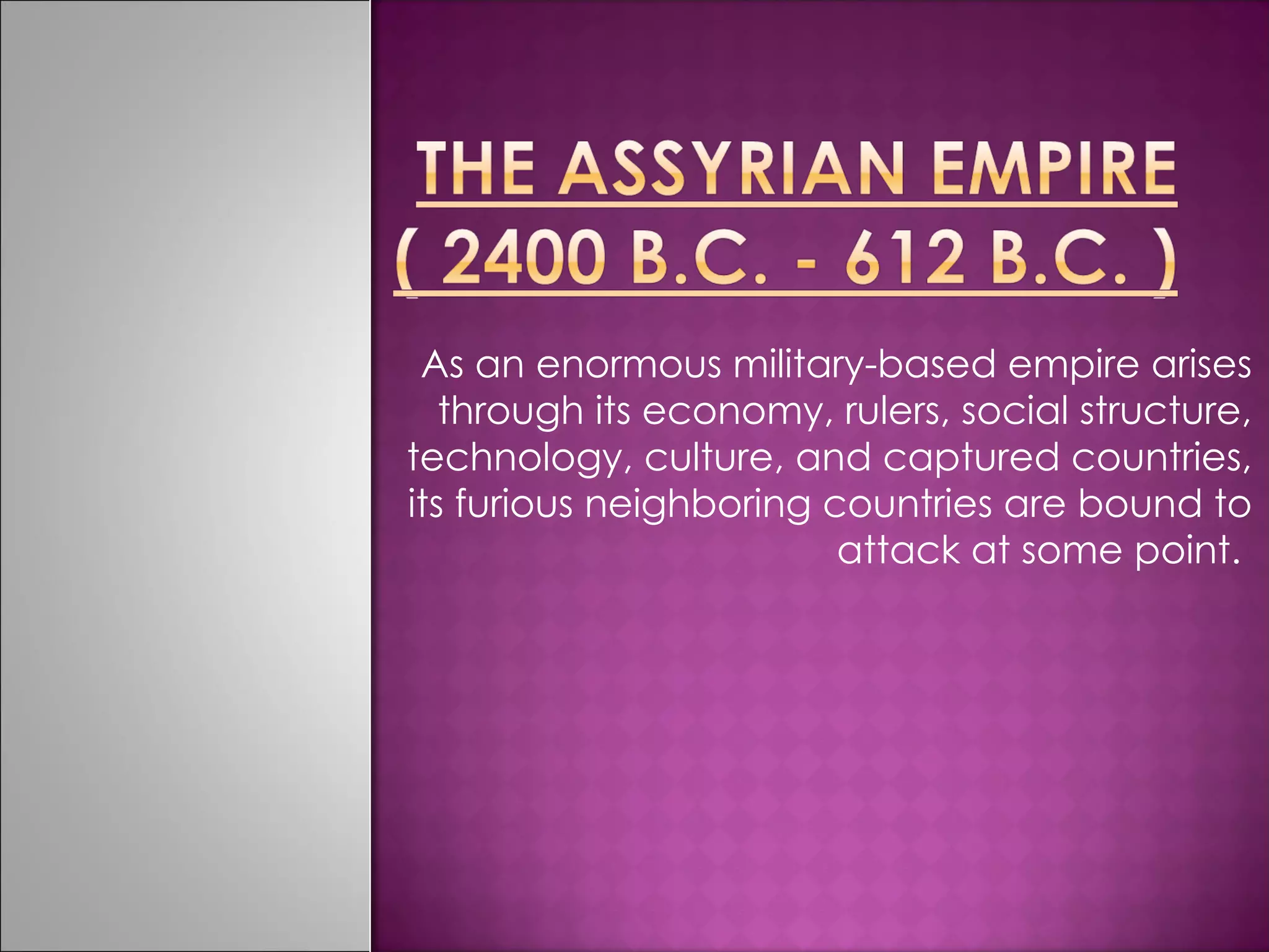 Assyria | PPT | Hinduism | Religion & Spirituality