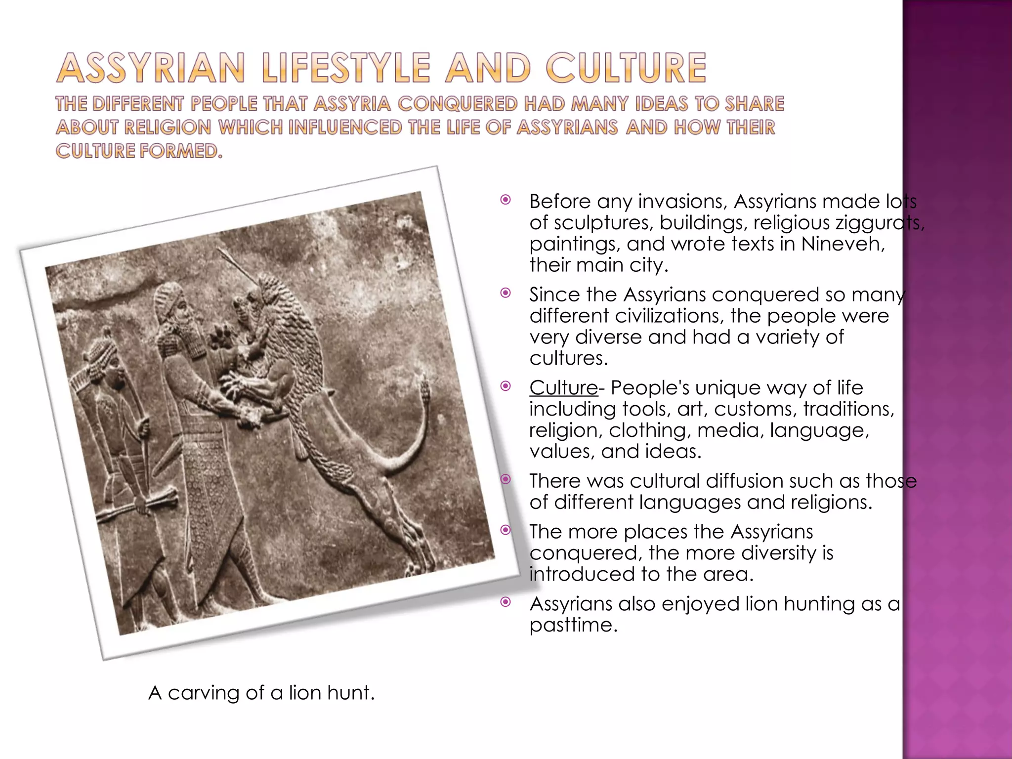 Assyria | PPT | Hinduism | Religion & Spirituality