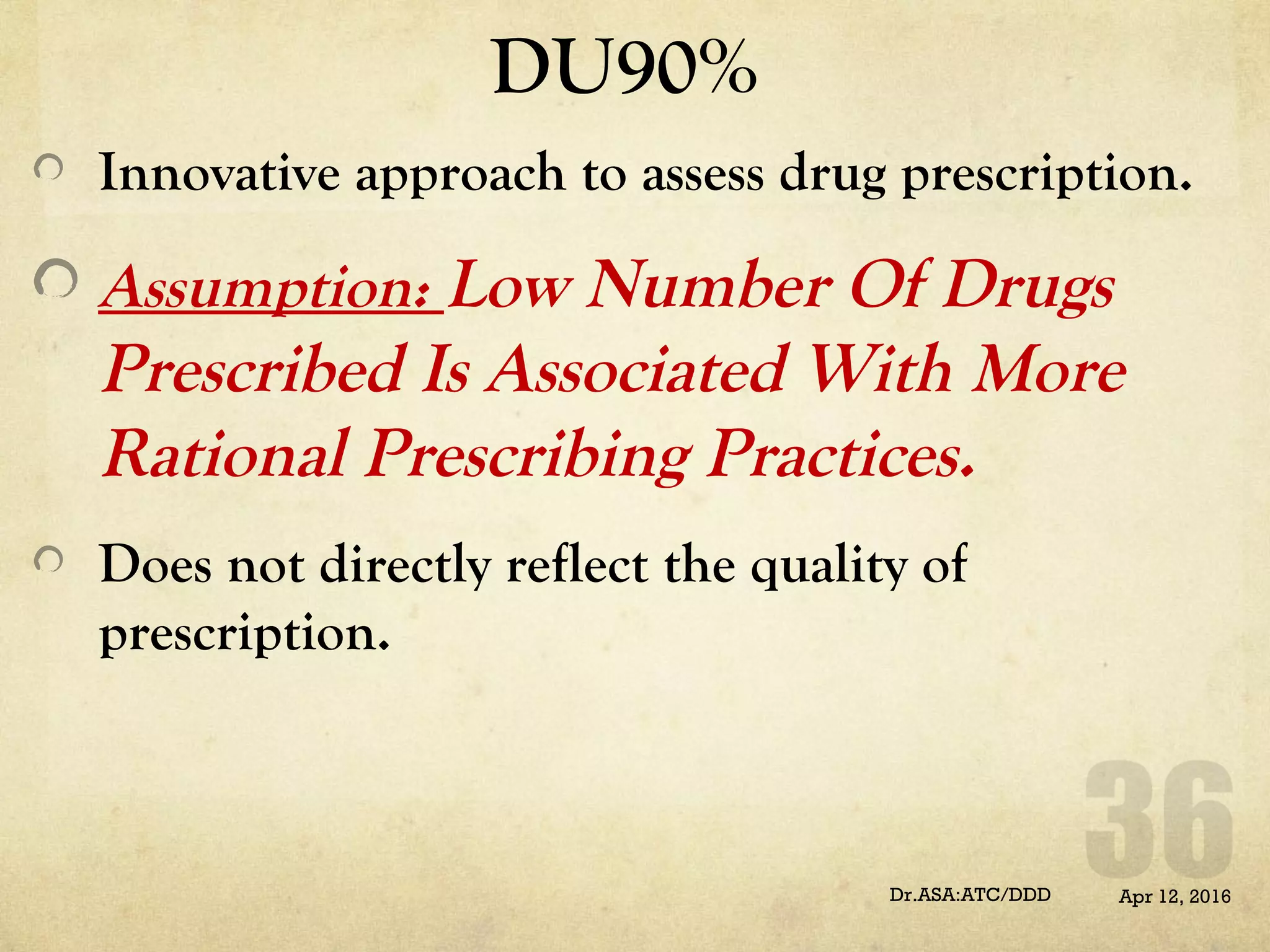 Anatomic Therapeutic Chemical Classification, Defined daily dose, Drug ...
