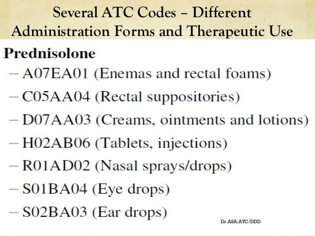 Anatomic Therapeutic Chemical Classification, Defined daily dose, Dru…