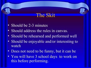 Final audience etiquette project | PPT