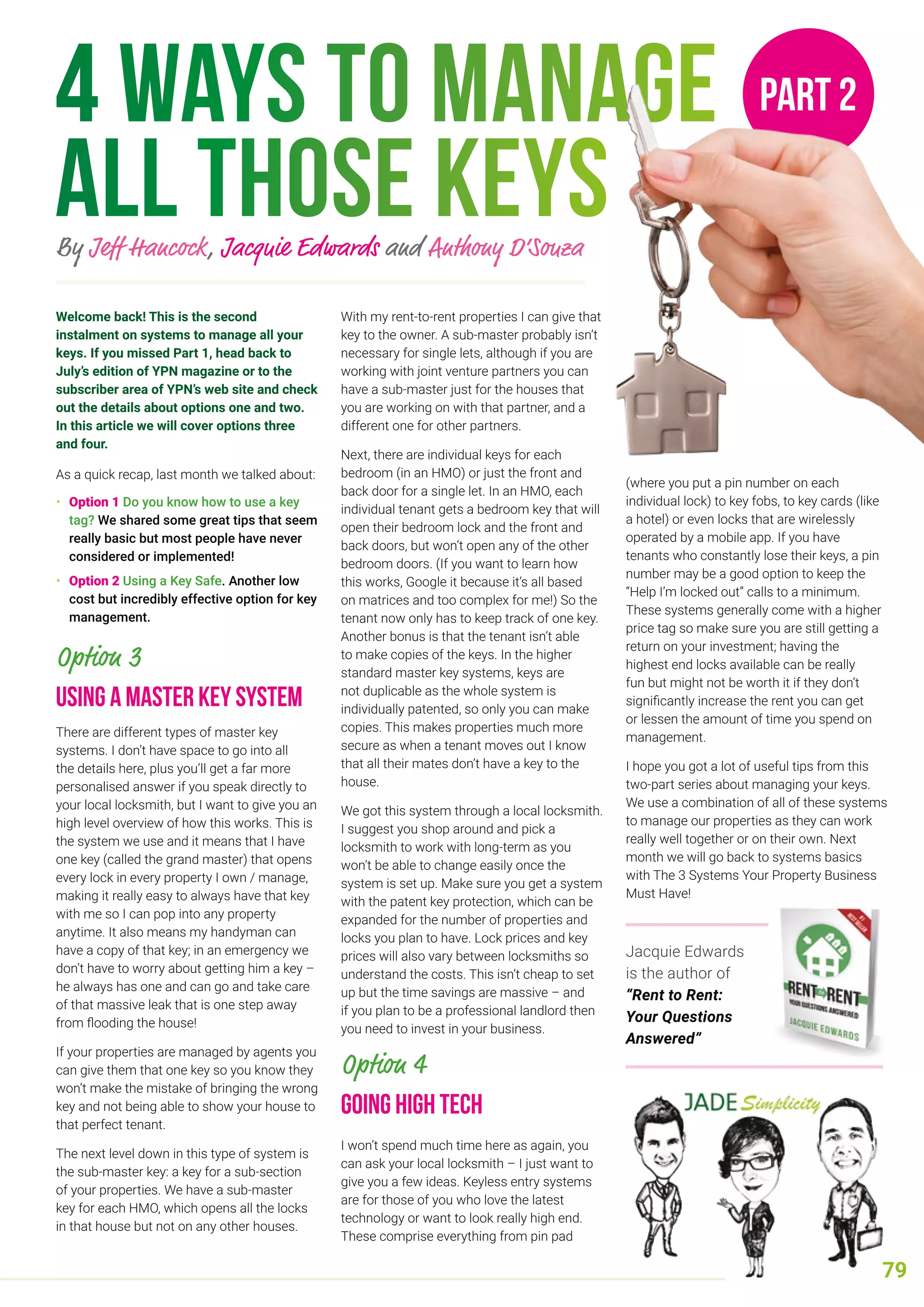 4 Ways to Manage All Those Keys (part 2) | PDF