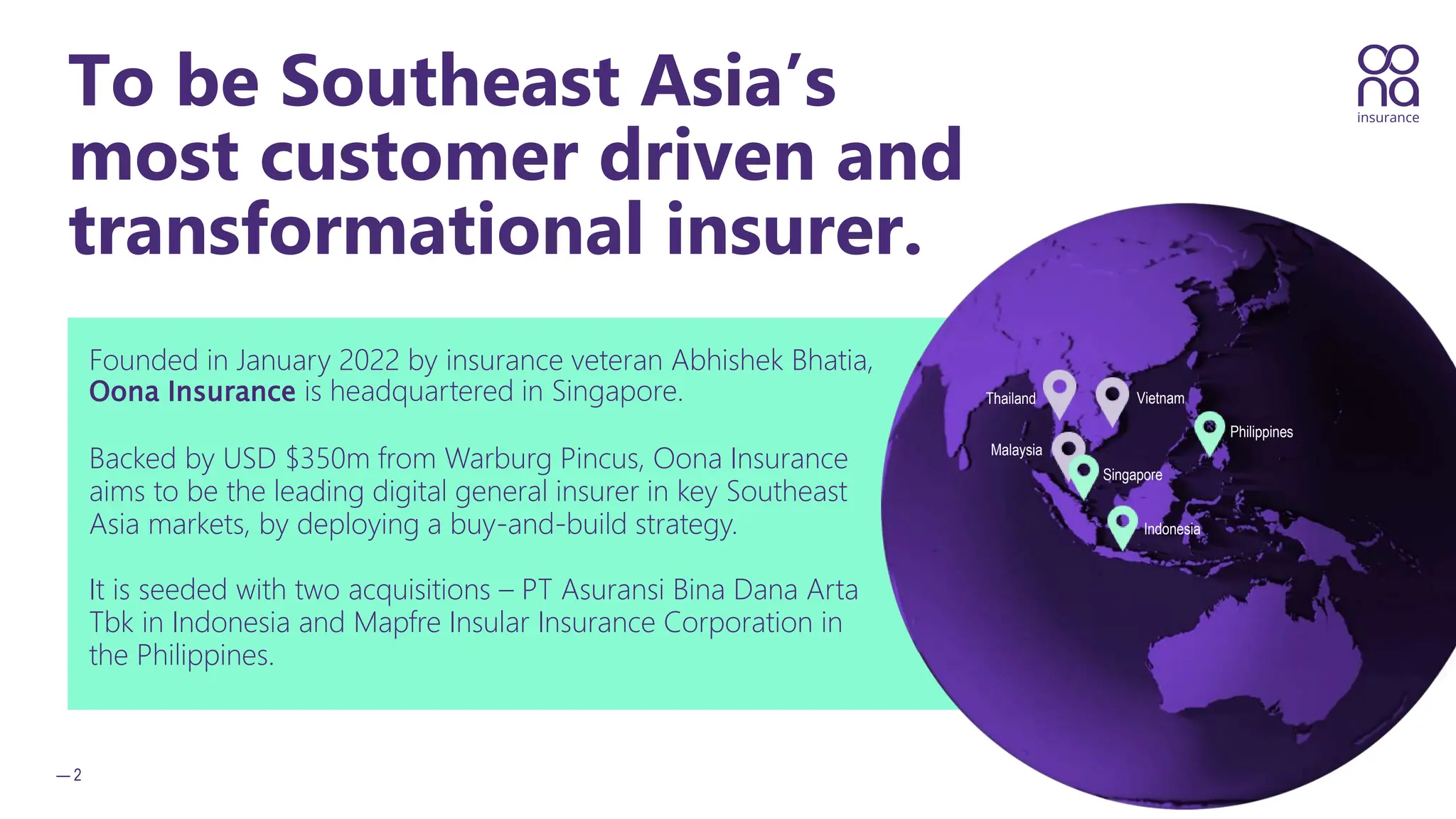 Oona Insurance - Insurer Innovation Award 2024 | PPTX