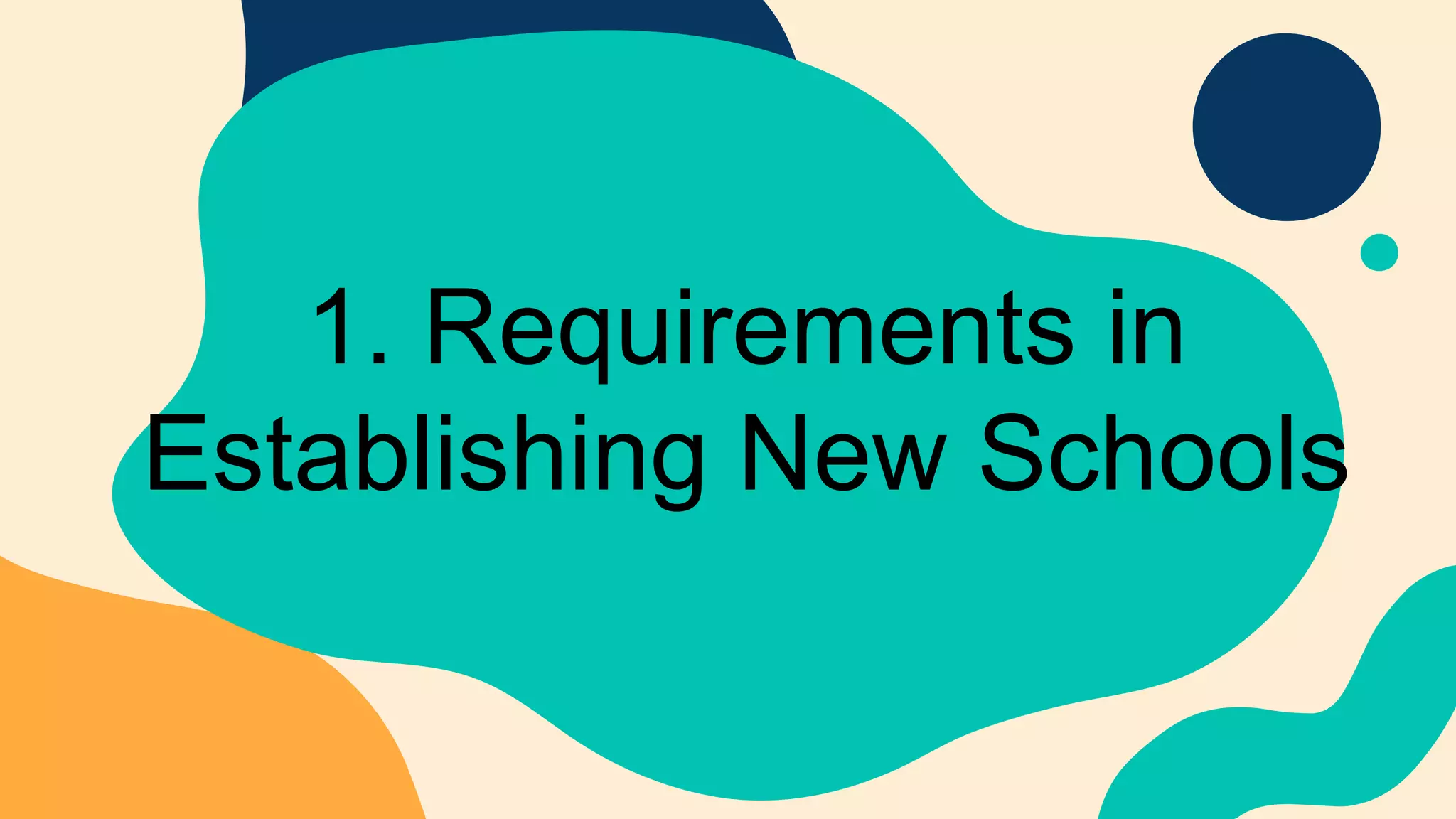 B. GUIDELINES ON THE ESTABLISHMENT, SEPARATION OF ANNEXES, INTEGRATION ...