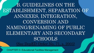 Guidelines establishing schools | PPT