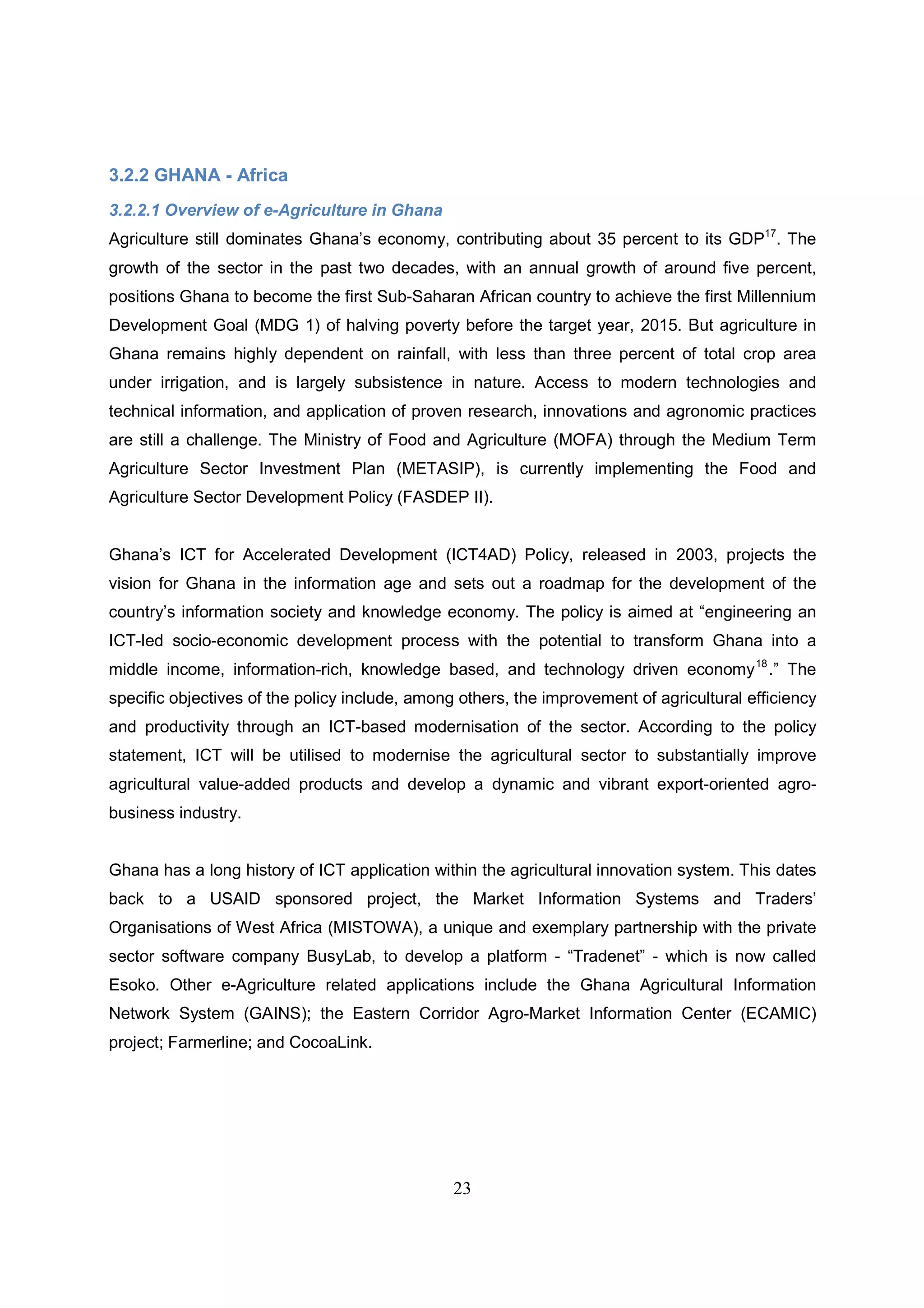 Final background report - e-agriculture strategies in ACP | PDF