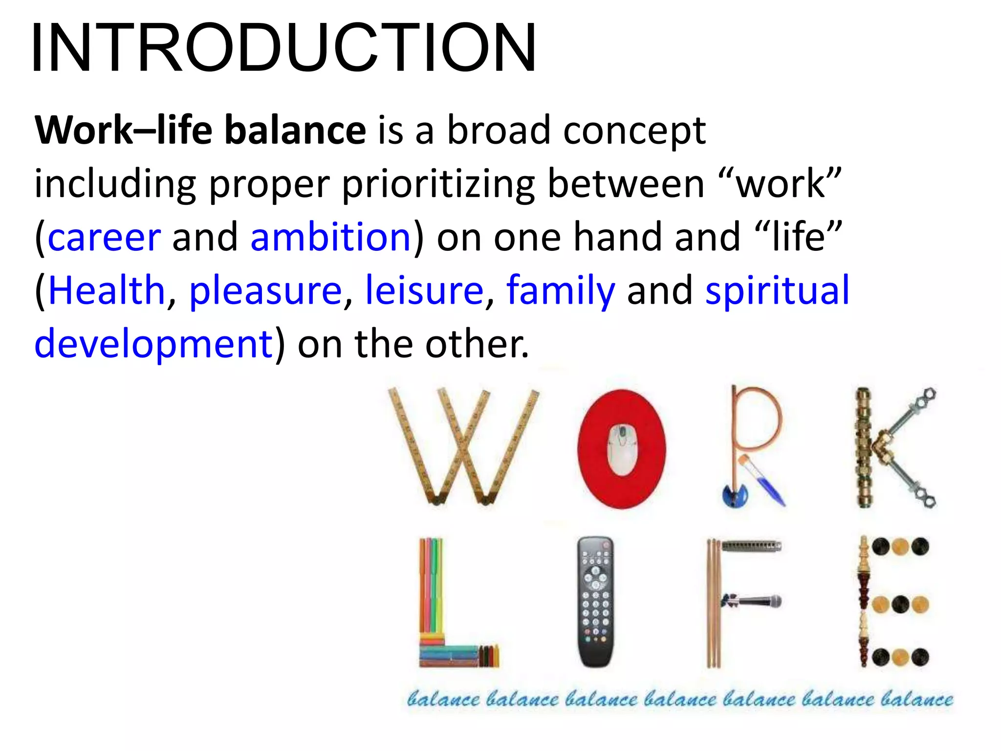 work life balance ppt | PPTX