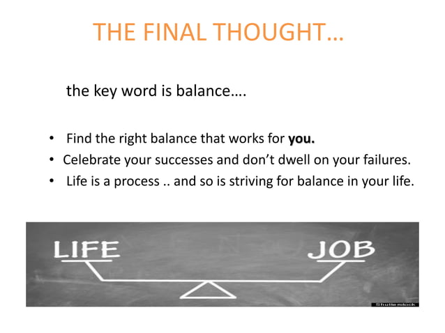 work life balance ppt | PPTX