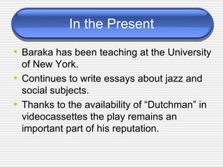 Amiri Baraka Final | PPT