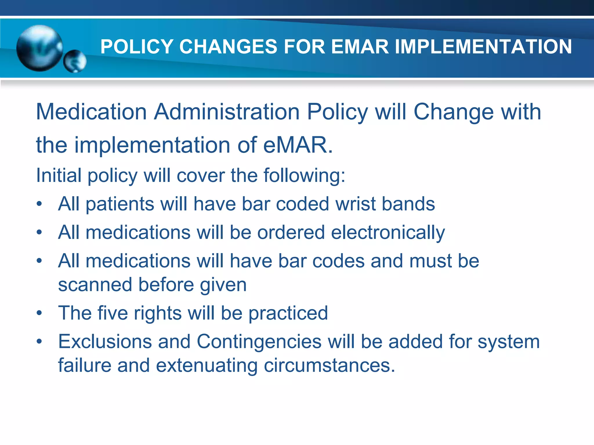 Implementation of an Electronic Charting System | PPTX | Pharmaceutical ...