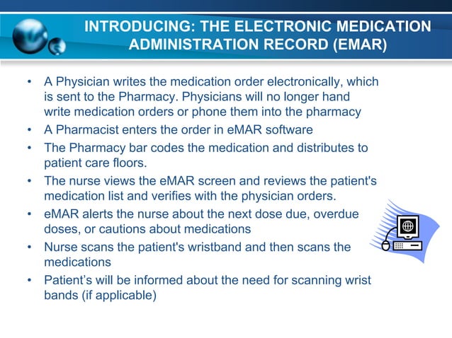 Implementation of an Electronic Charting System | PPTX | Pharmaceutical ...