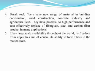 basalt rock fibre | PPTX