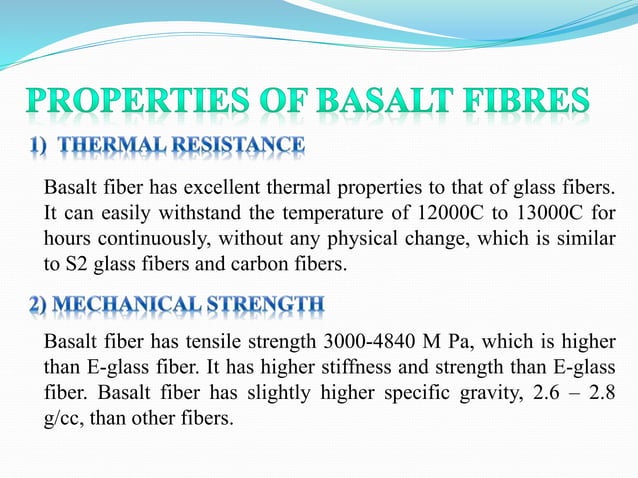 basalt rock fibre | PPTX