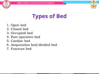 Bed Making.pptx , Types of beds in Nursing | PPTX