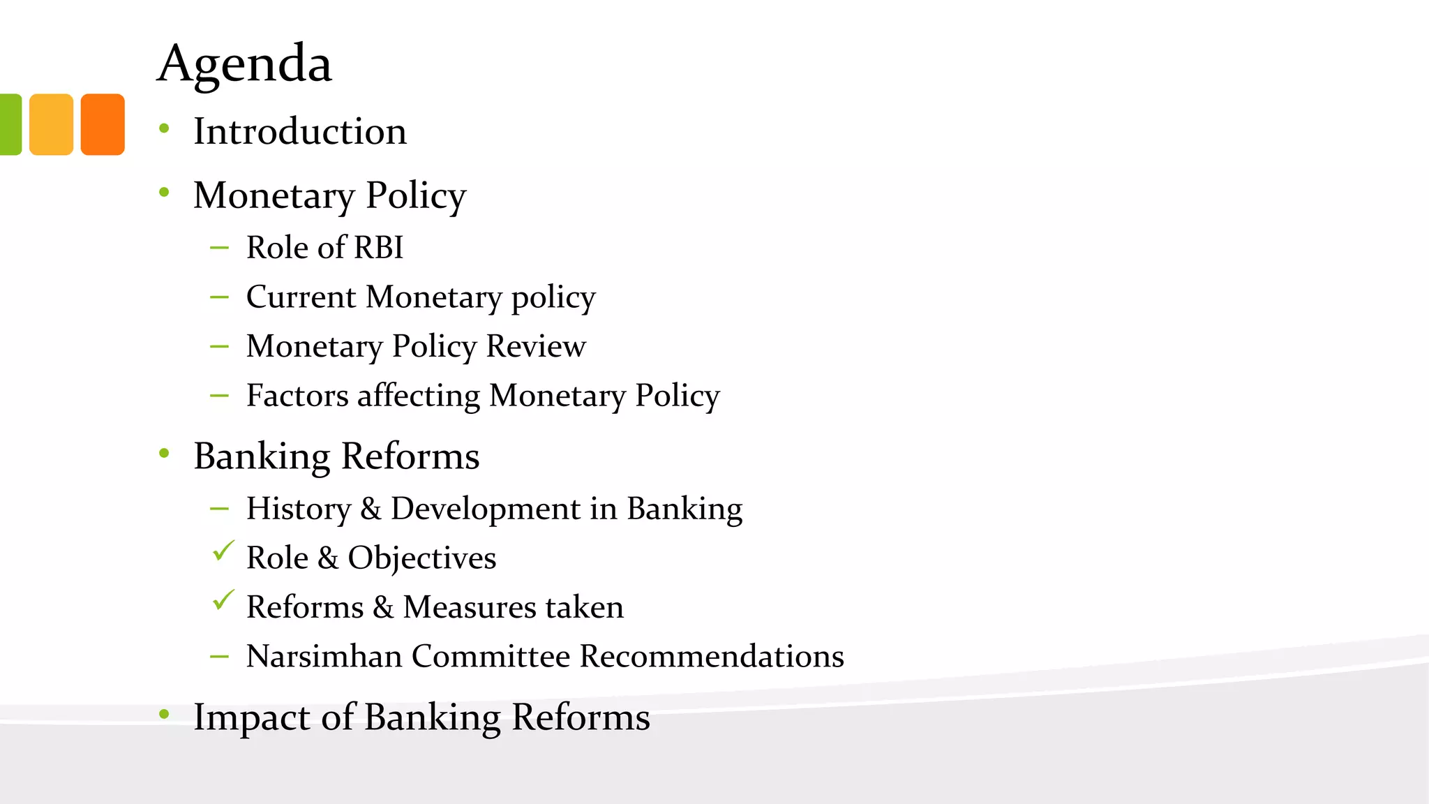 Monetary Policy and Banking Reforms of India (BUSINESS ENVIRONMENT) | PPT