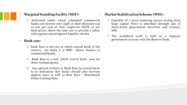 Monetary Policy and Banking Reforms of India (BUSINESS ENVIRONMENT) | PPT