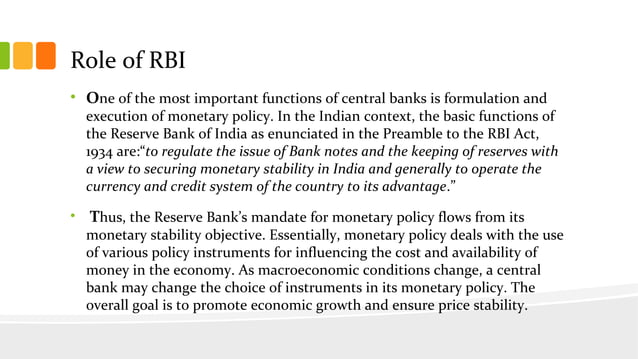 Monetary Policy and Banking Reforms of India (BUSINESS ENVIRONMENT) | PPT