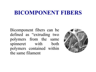 Final bicomponet fibers | PPT | Chemistry | Science
