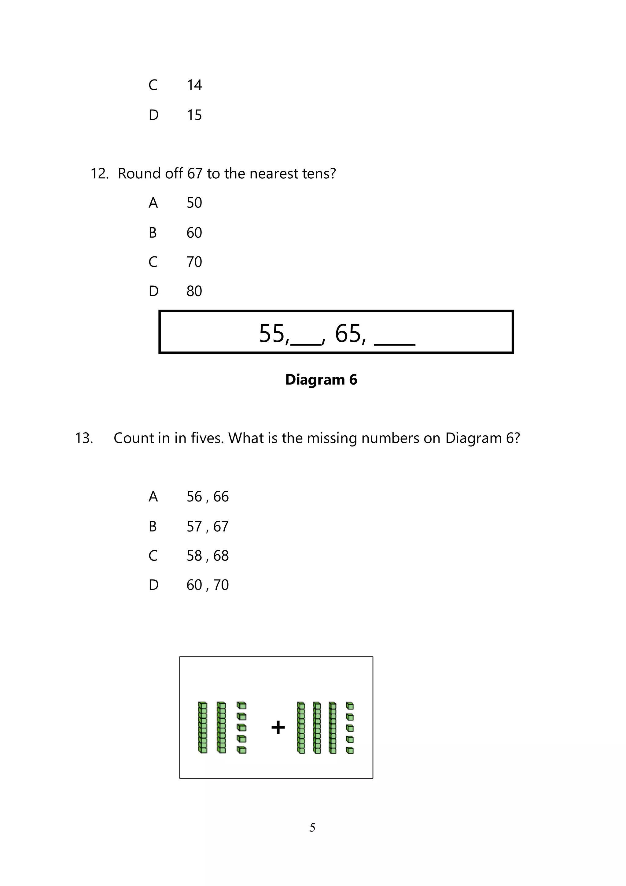 FINAL EXAM FOR MATHEMATICS YEAR 1 | DOCX
