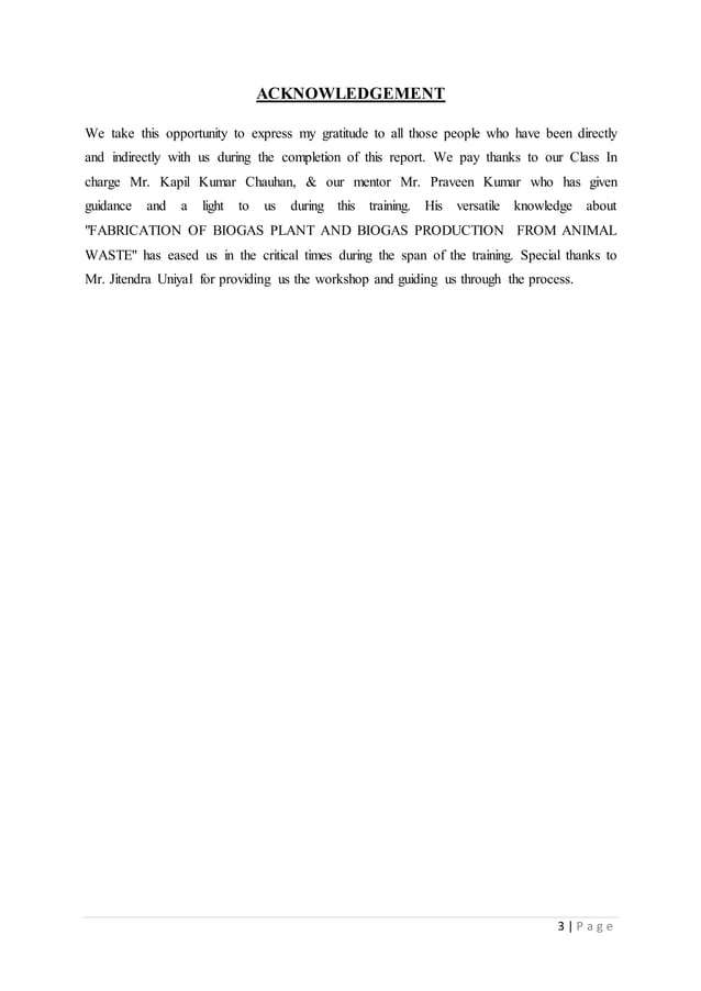 Final biogas report | DOCX | Zoos & Aquariums | Attractions