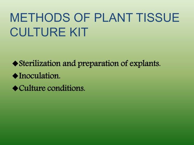 plant tissue culture ppt | PPT