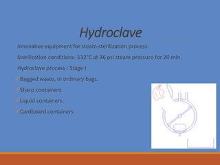 Biomedical waste treatment and disposal | PPT