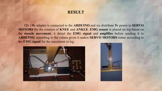 Acrylic Prosthetic Limb Using EMG signal | PPT
