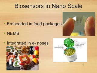 THE USE OF BIOSENSORS IN FOOD INDUSTRY | PPT