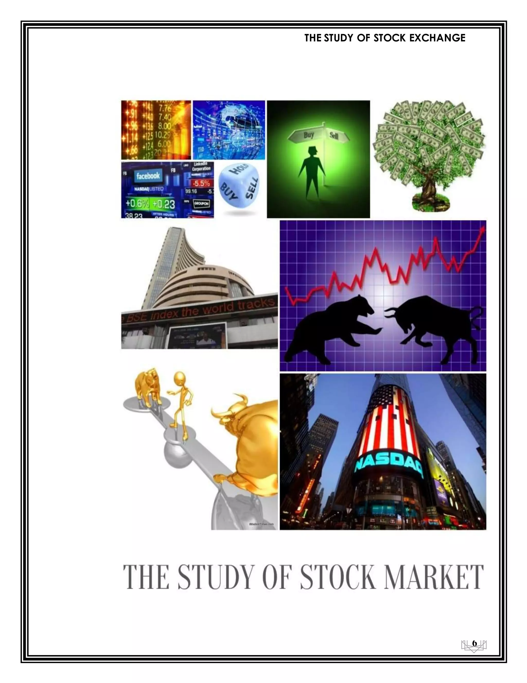THE STUDY OF STOCK MARKET | DOCX