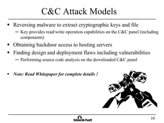 BlackHat 2014 Briefings - Exploiting Fundamental Weaknesses in Botnet C&C Panels ! | PDF